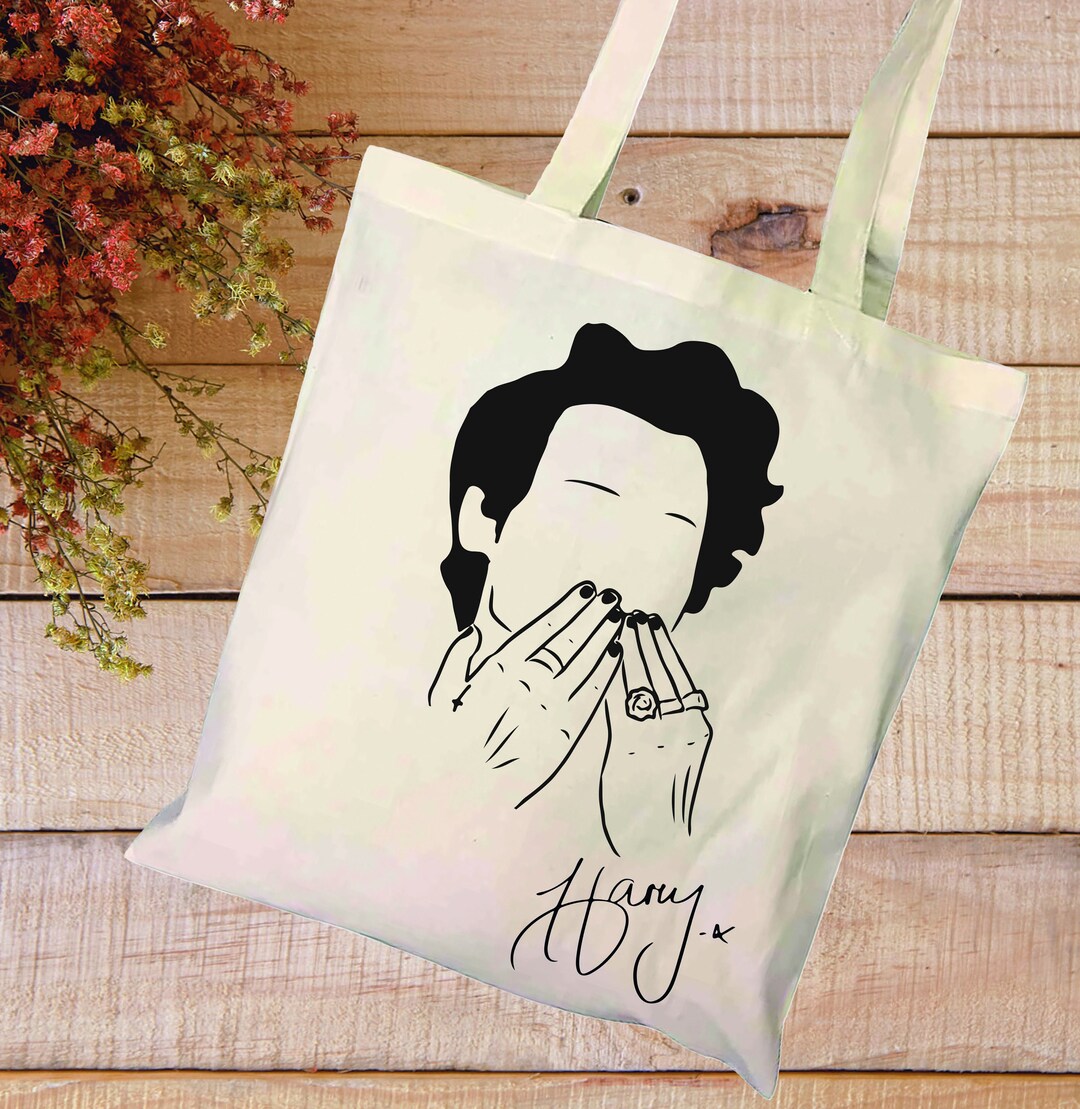 Harry Styles Inspired Tote Bag. Harry Styles Fan. One Direction Fan ...