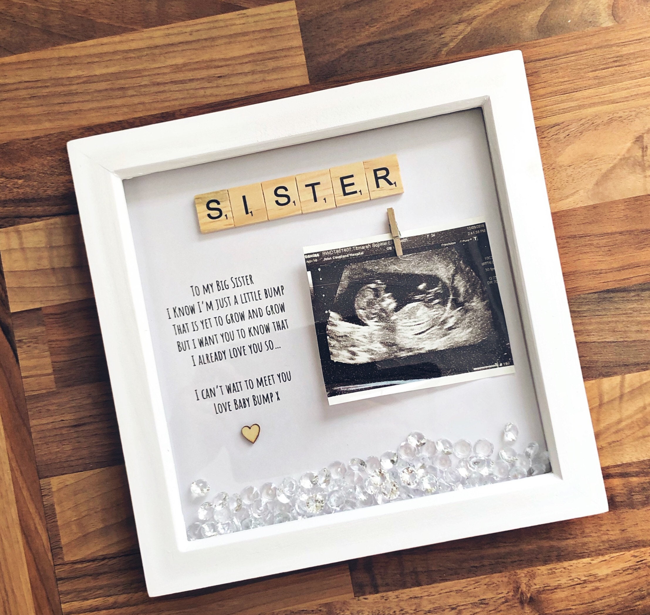 To My.. Baby Bump Photo Frame for Scan Photo. - Etsy