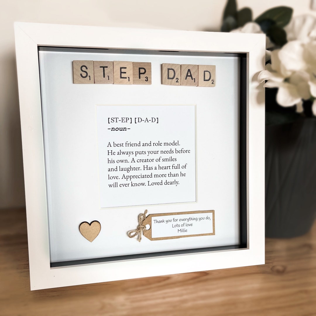 Personalised Step Dad Meaning Frame. Personalised Message. Step Dad ...