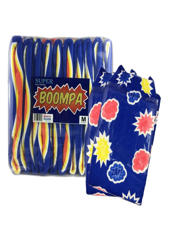 M - XL Super Boompa 6000ml, Adult Diaper NAPPY Incontinence, ABDL - Etsy