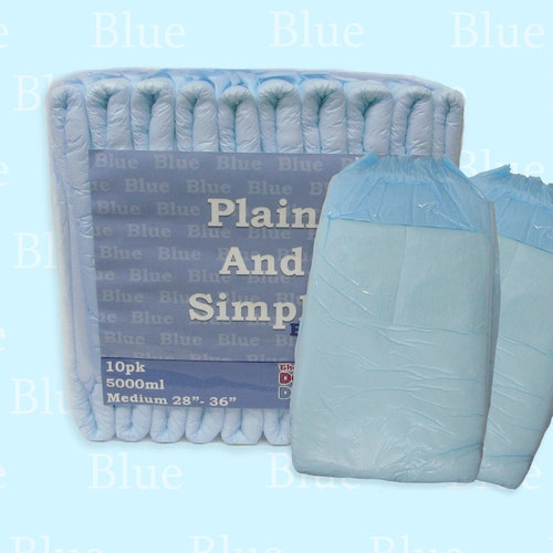 M Xl 5 Pack Plain And Simple 6000ml Adult Diaper Nappy Etsy