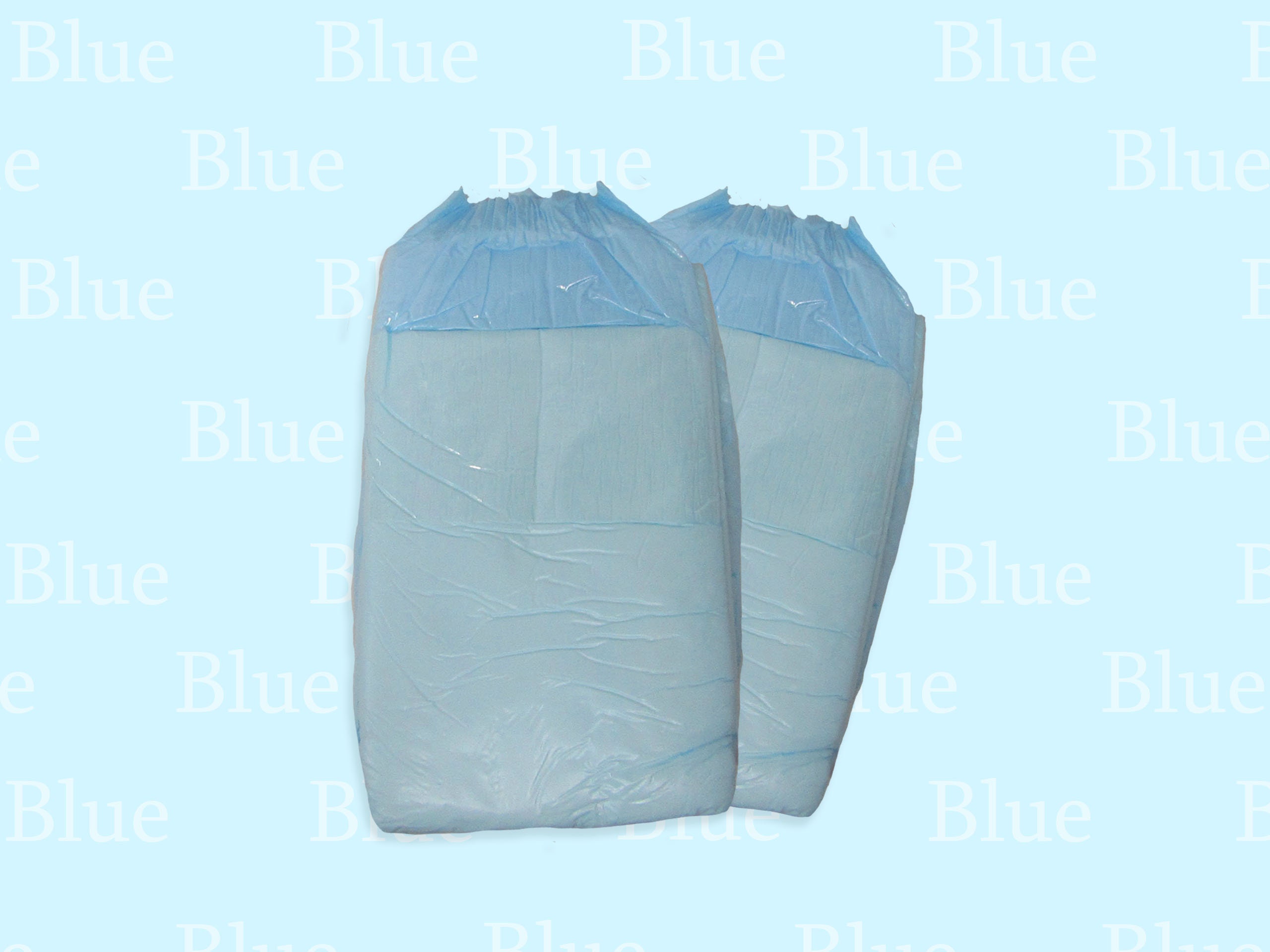 M - XL 5 Pack Plain and Simple Blue 6000ml, Adult Diaper NAPPY ...