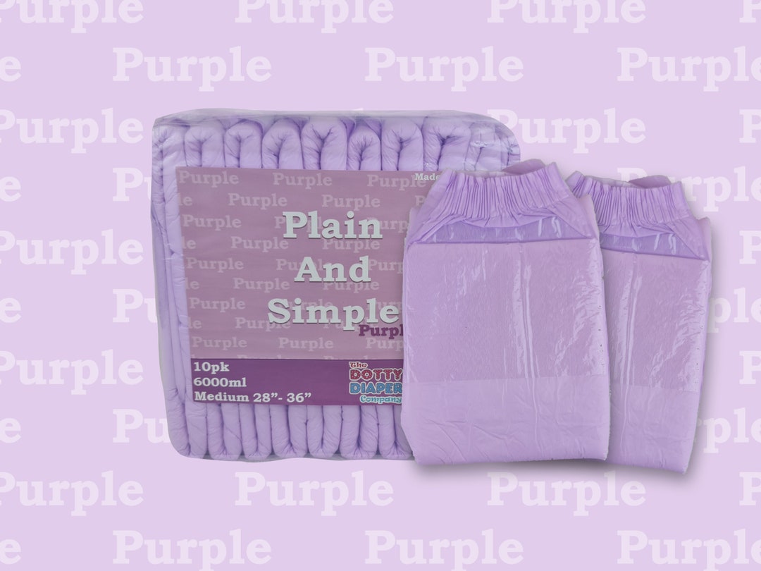 M - XL 2 Pack Plain and Simple Black 6000ml, Adult Diaper NAPPY ...