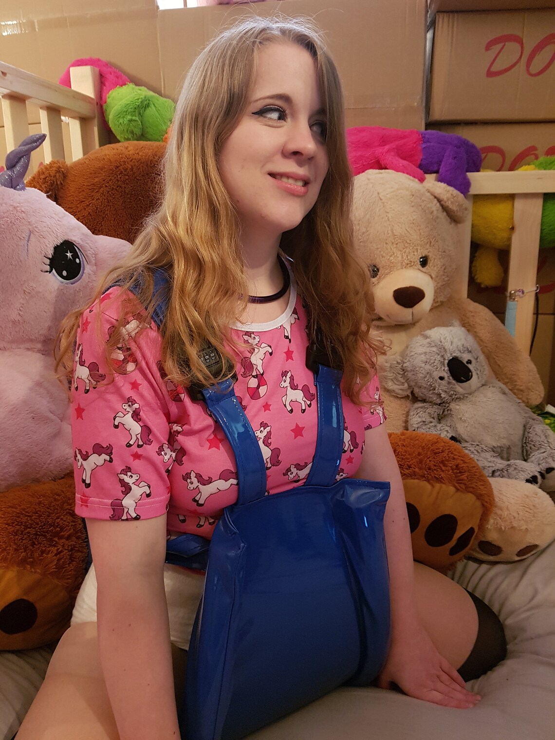 ABDL PVC Spreader Pants Blue - Etsy