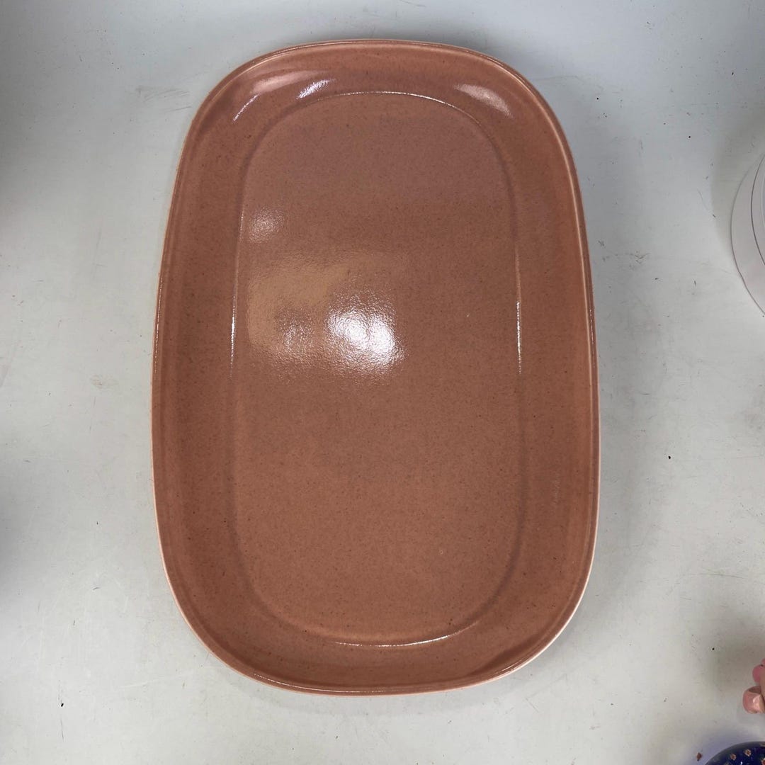 RUSSEL WRIGHT Steubenville Pink Coral MCM 13 1/2" Rectangle Serving ...