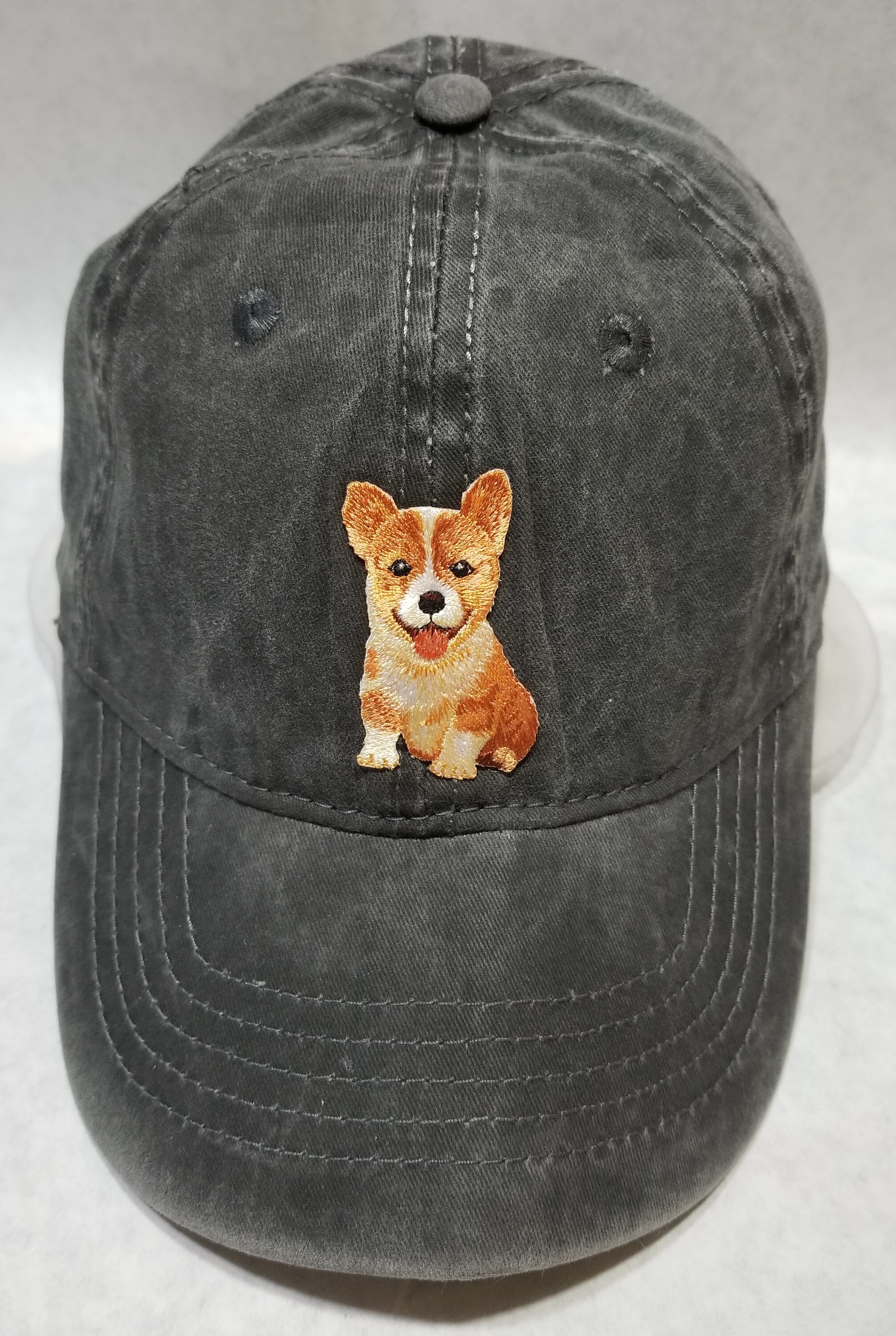 Pembroke Welsh Corgi Puppy Dog Embroidered Patch on a Black Color ...