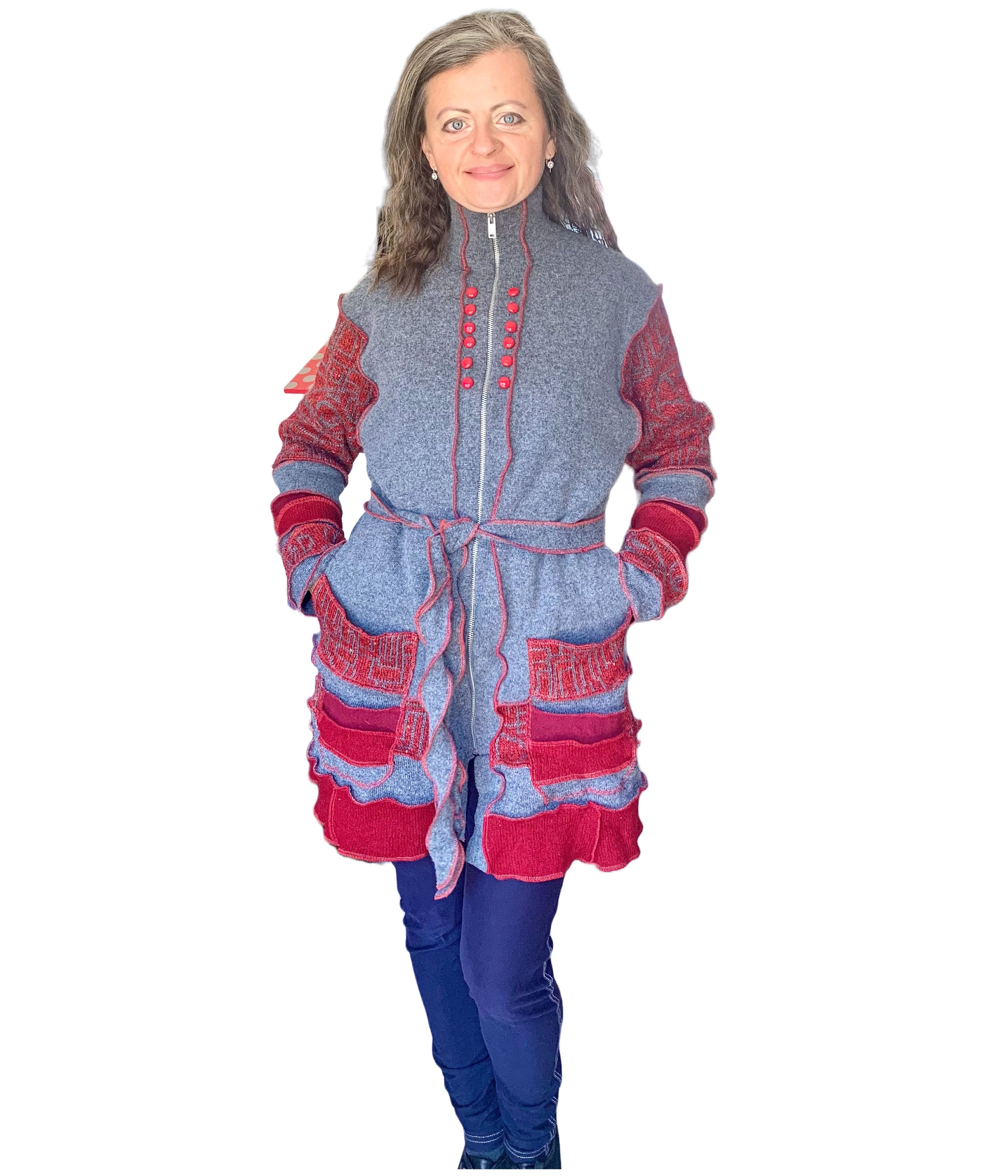 Upcycled Sweaters Fairy Cardigan Coat, Upcycled Women Clothes, Unique ...