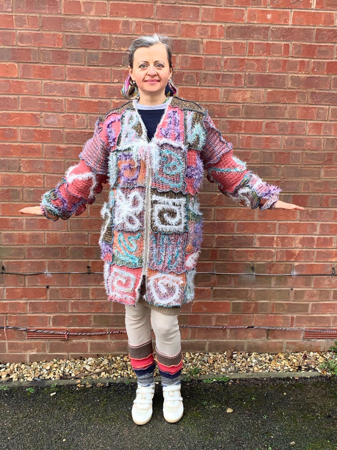 Patchwork Cardigan Coat, Sweaters Fairy Coat, Upcycled Unique Fairy ...