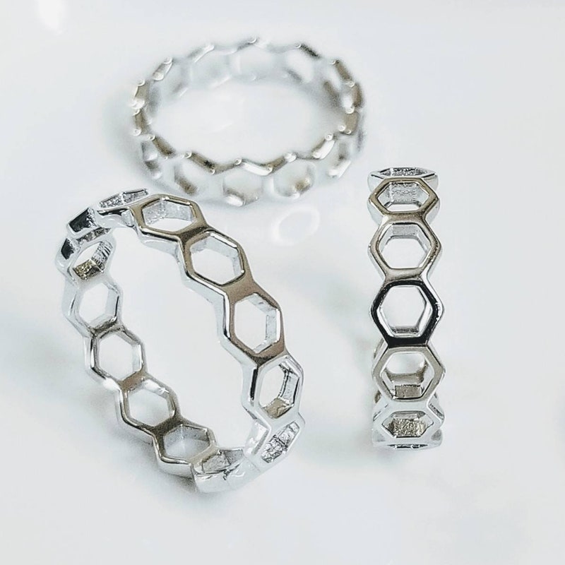 Honeycomb Ring - Etsy