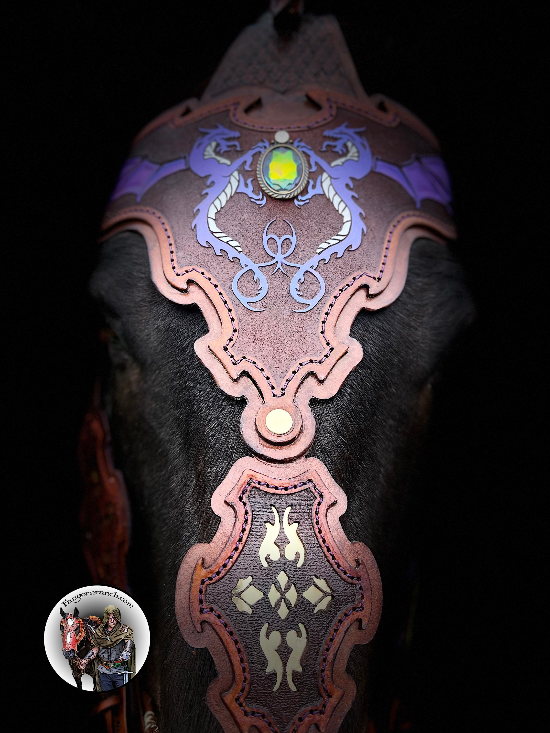 Maiars Progeny Bridle/chamfron Light Brown - Etsy