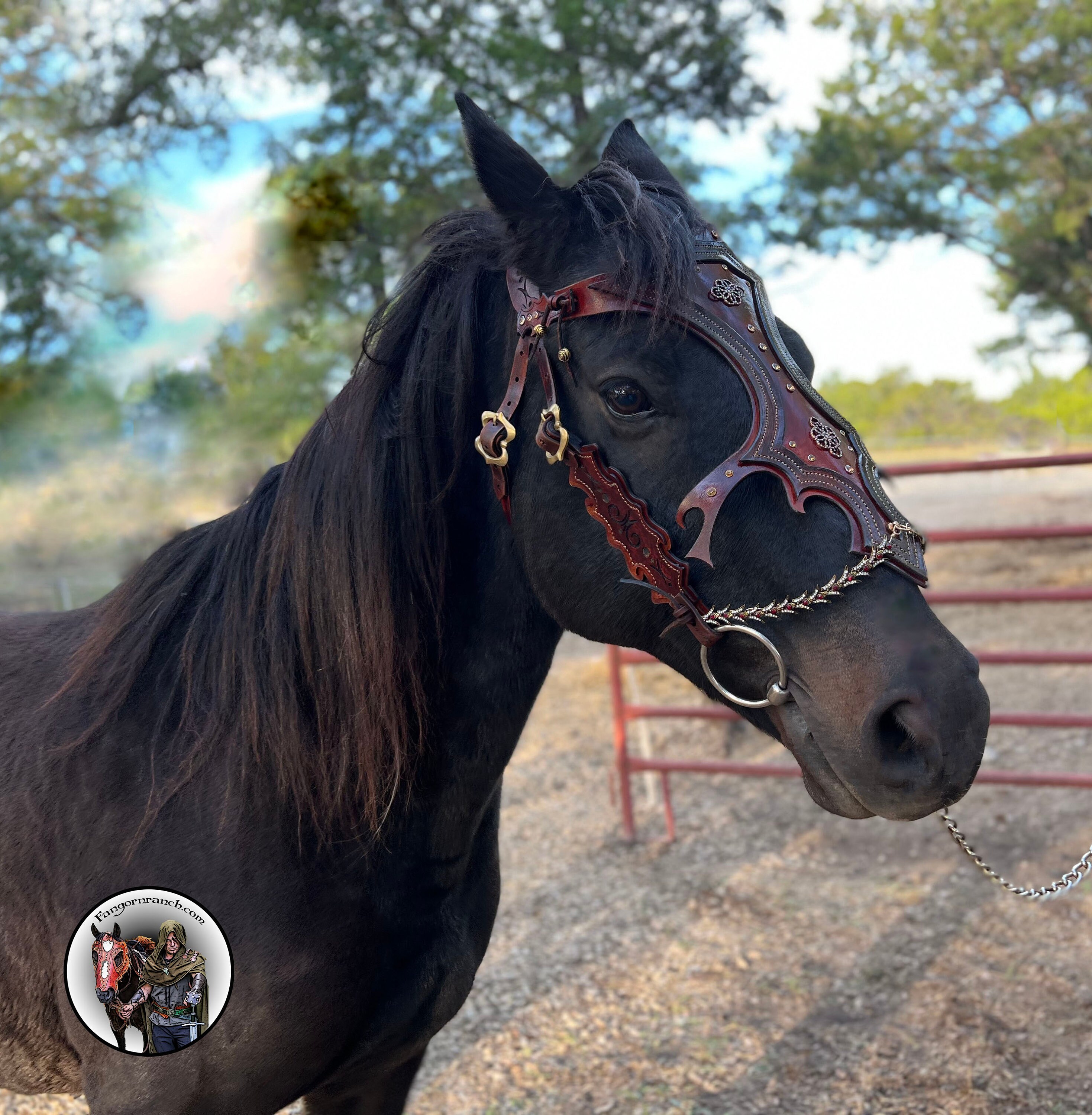 Aeglos Shines Bridle/chamfron - Etsy