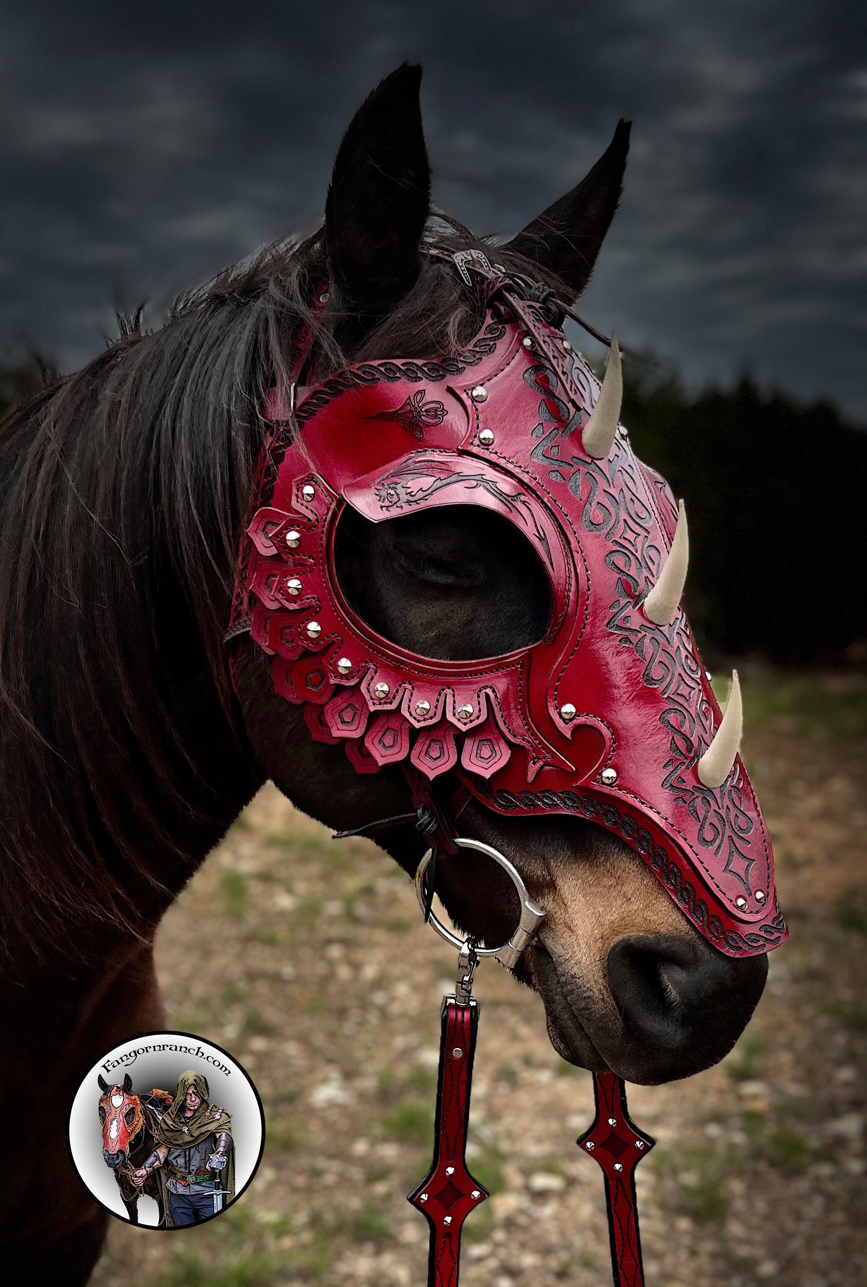 Glaurungs Bane Chamfron Oxblood - Etsy