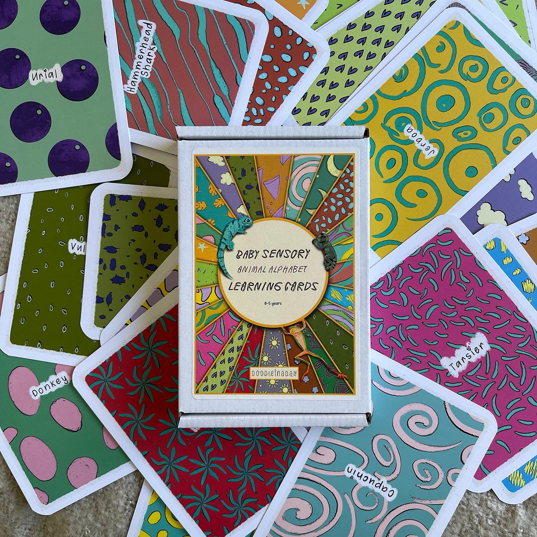Baby Sensory Animal Alphabet Learning Cards - Etsy