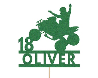 Personalised Acrylic Motocross Quad Bike ATV Cake Topper - Etsy