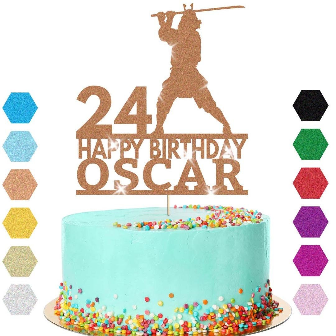 Samurai Warrior Cake Topper Personalised Boys Birthday Cake - Etsy