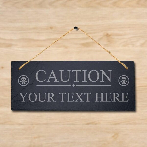 Hanging Caution Sign - Etsy