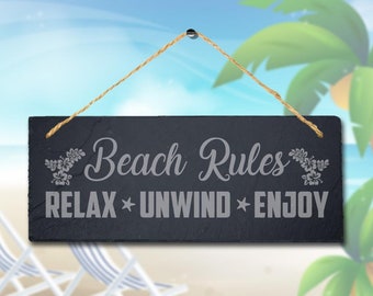 Ocean Rules Sign - Etsy