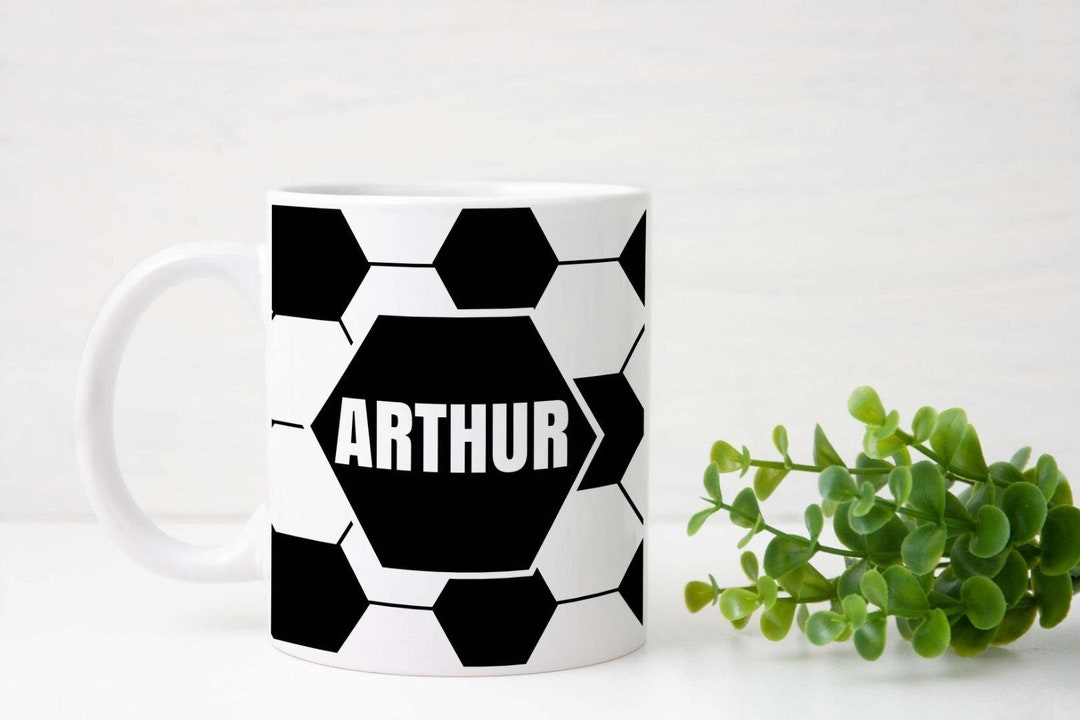 Personalised Football Mug and Coaster Gift Set Football Footballer ...