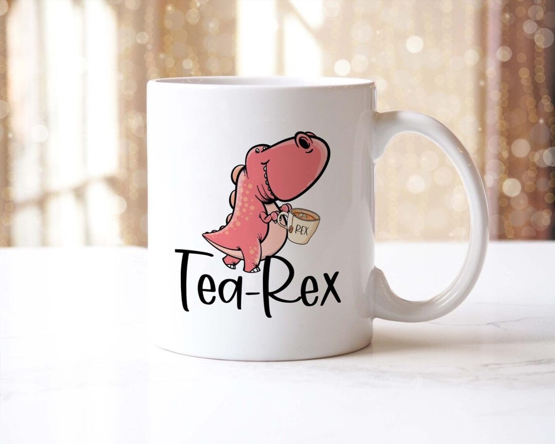 Novelty Dinosaur Tea Rex Mug and Coaster Gift Set Jurassic - Etsy