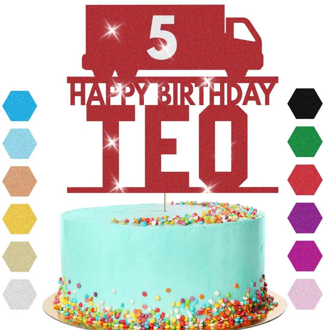Truck Cake Topper Personalised Lorry Trucker Birthday - Etsy