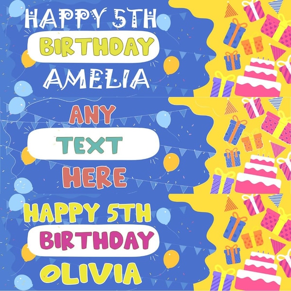Friends Birthday Banner - Etsy UK