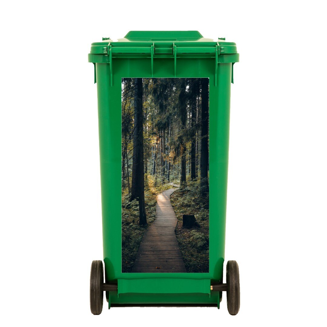 2x Sheets Forest Wheelie Bin Sticker Trash Bin Sticker Self - Etsy