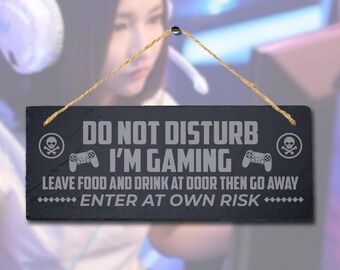 Do Not Disturb Gaming Sign - Etsy UK