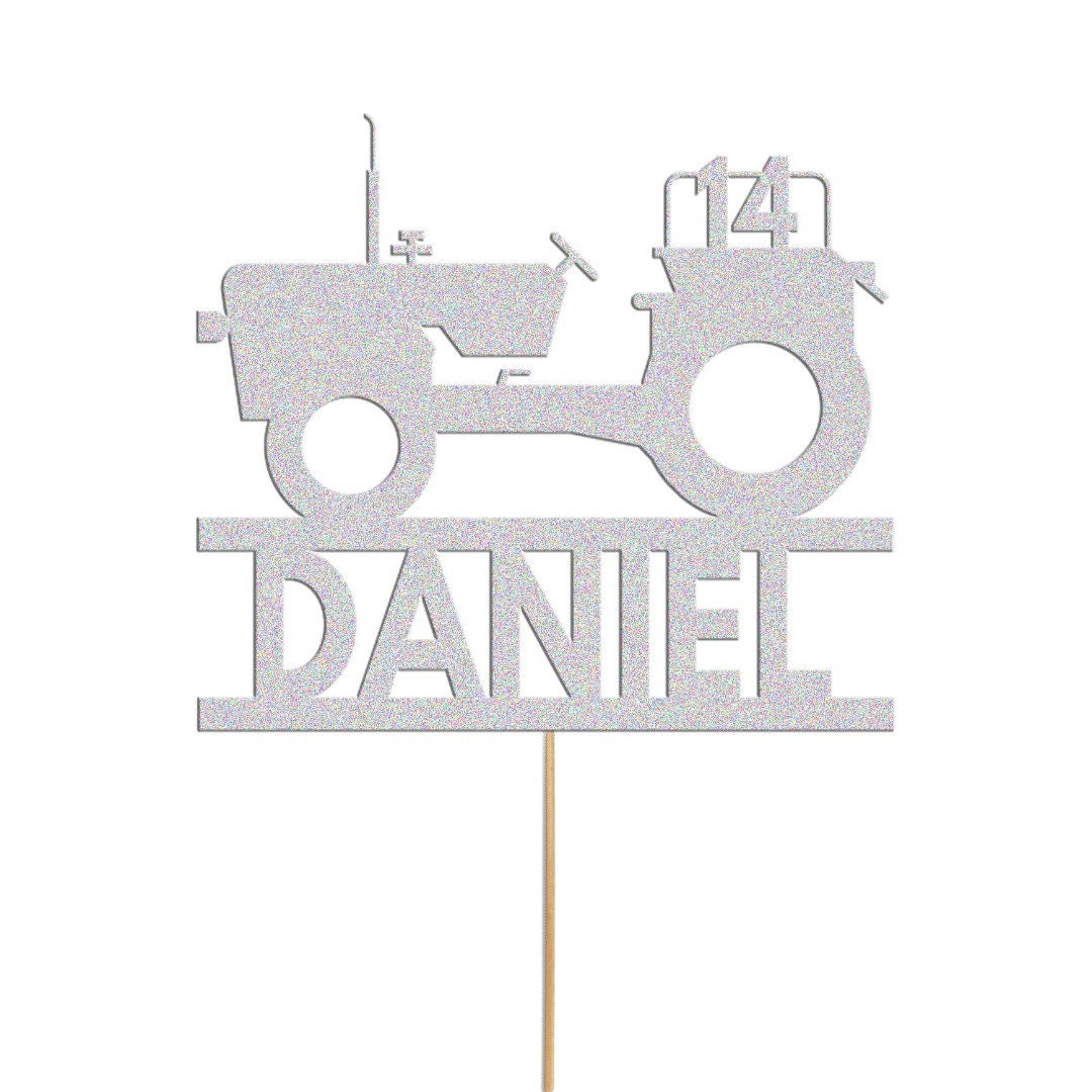 Custom Tractor Birthday Cake Topper Personalised Farm Farming - Etsy