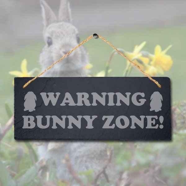 Warning Rabbit Sign - Etsy