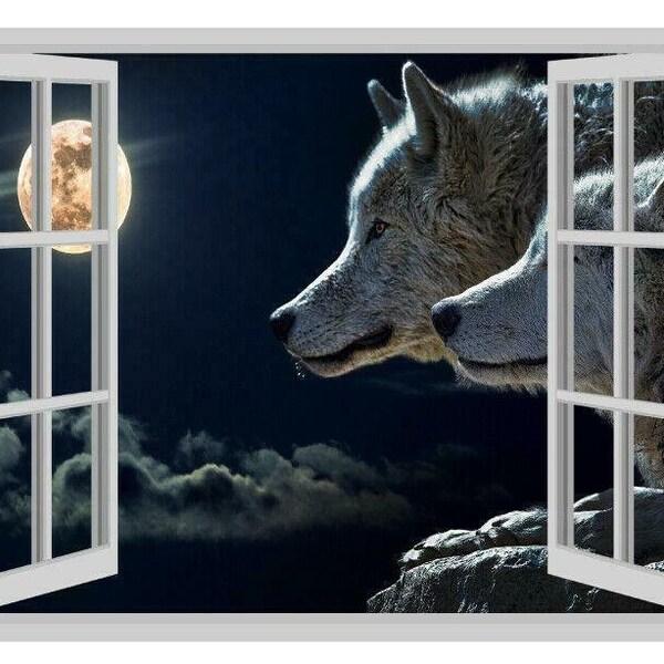 Wolf Wall Decal - Etsy