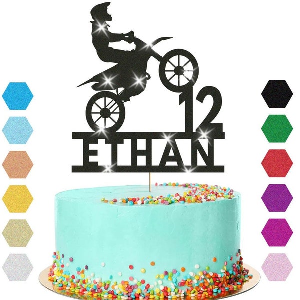 Motorcycle Cake Topper - Etsy