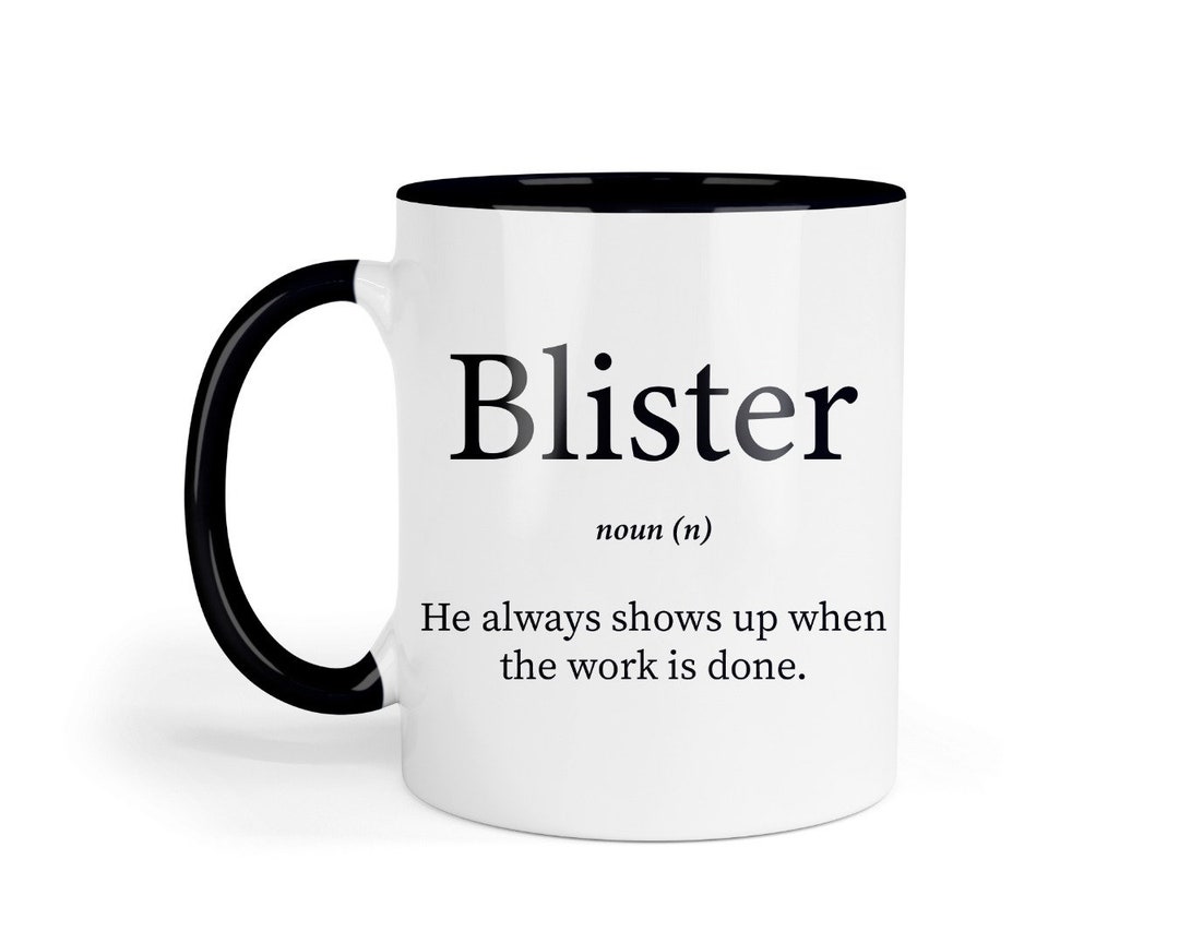 Blister Useless Coworker Funny Novelty Office Mug & Coaster - Etsy UK