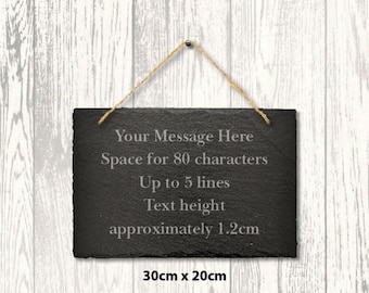 Slate Garden Signs | Etsy