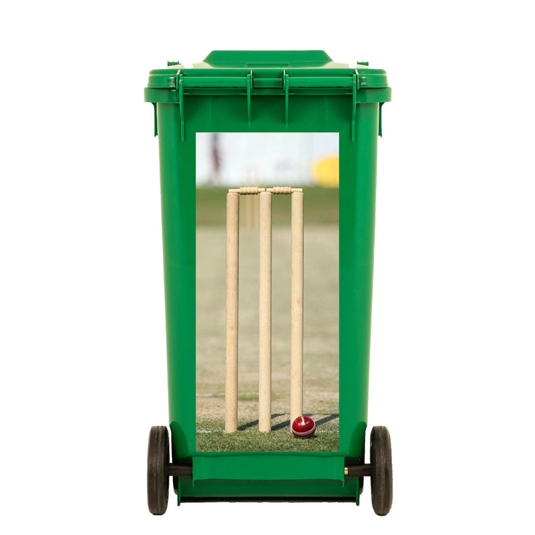 2x Cricket Stumps Wheelie Bin Sticker Dustbin Sticker Self - Etsy