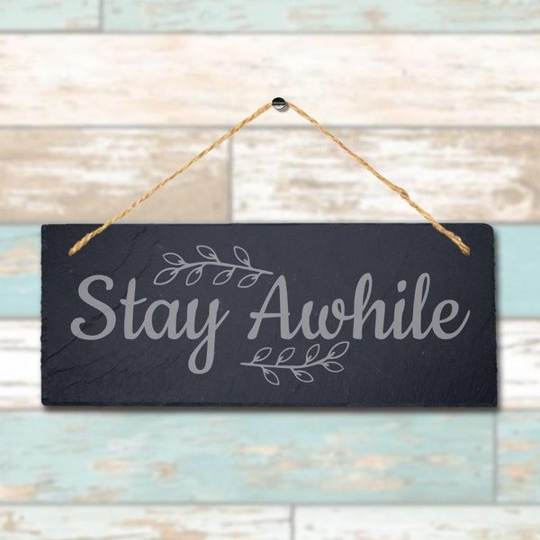 Stay Awhile - Etsy