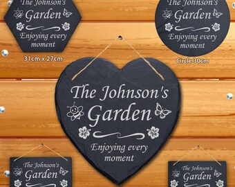 Slate Garden Signs | Etsy