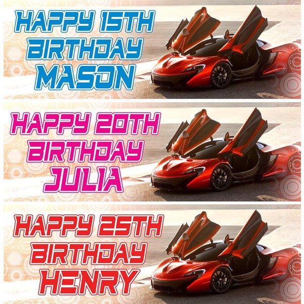 Car Birthday Banner - Etsy