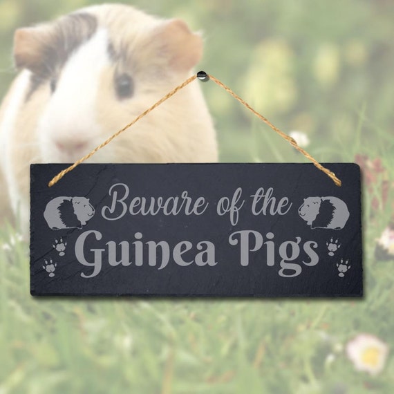 Home Decor Wall Decor Beware of Guinea Pigs Sign Printable/ Guinea Pig ...