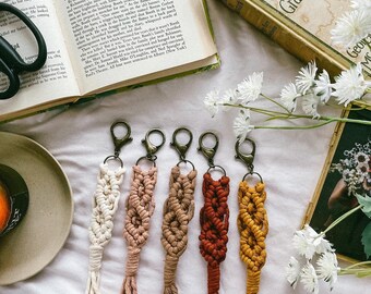 Macrame Key Chain - Etsy