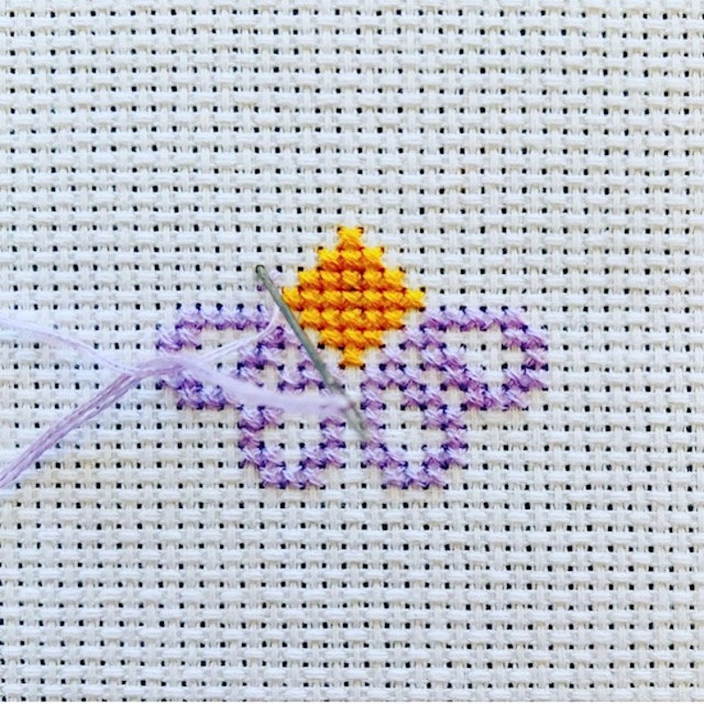 Daisy Flower Cross-stitch Chart Design Pdf Download Pattern - Etsy