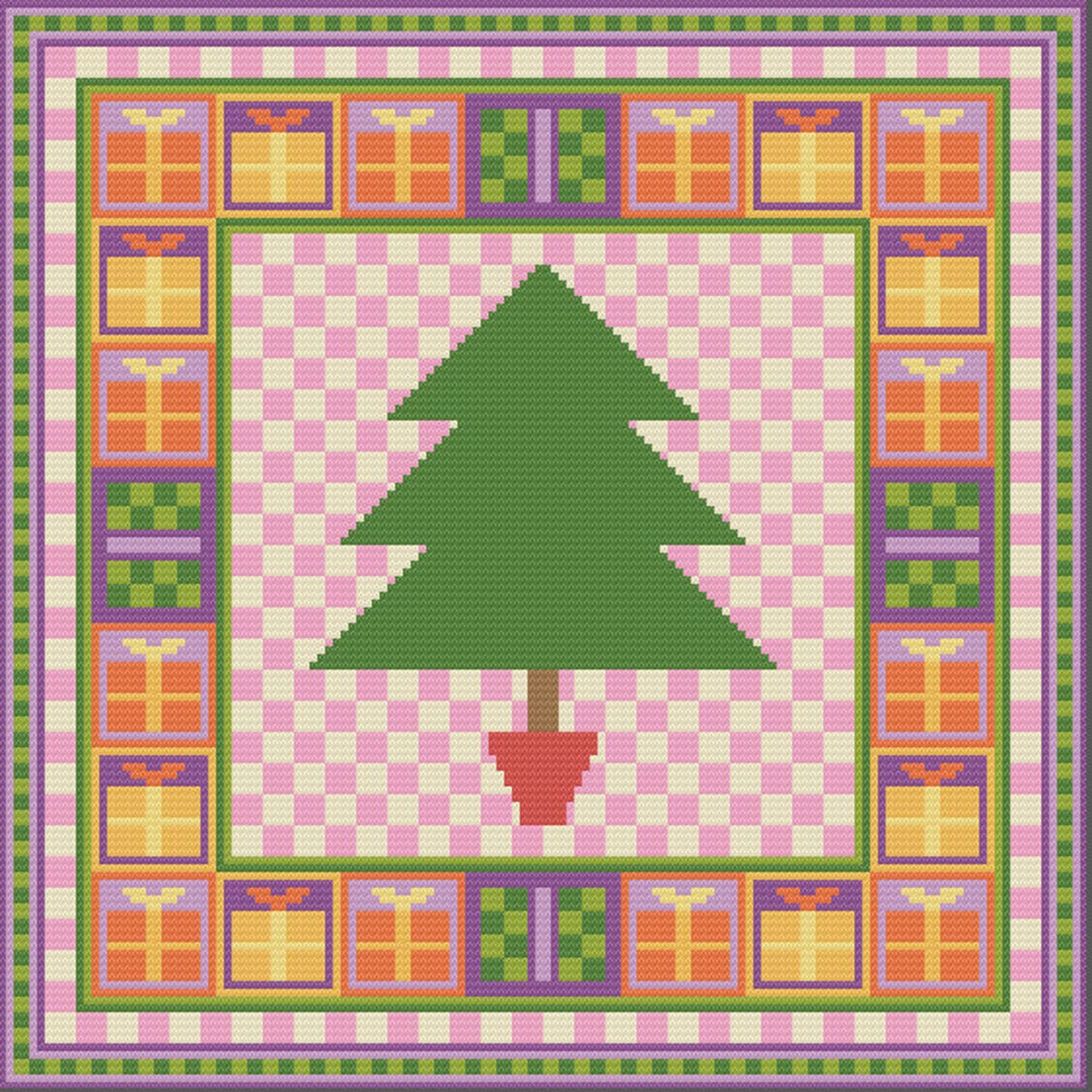Christmas Tree Design Cross Stitch Chart PDF Download - Etsy
