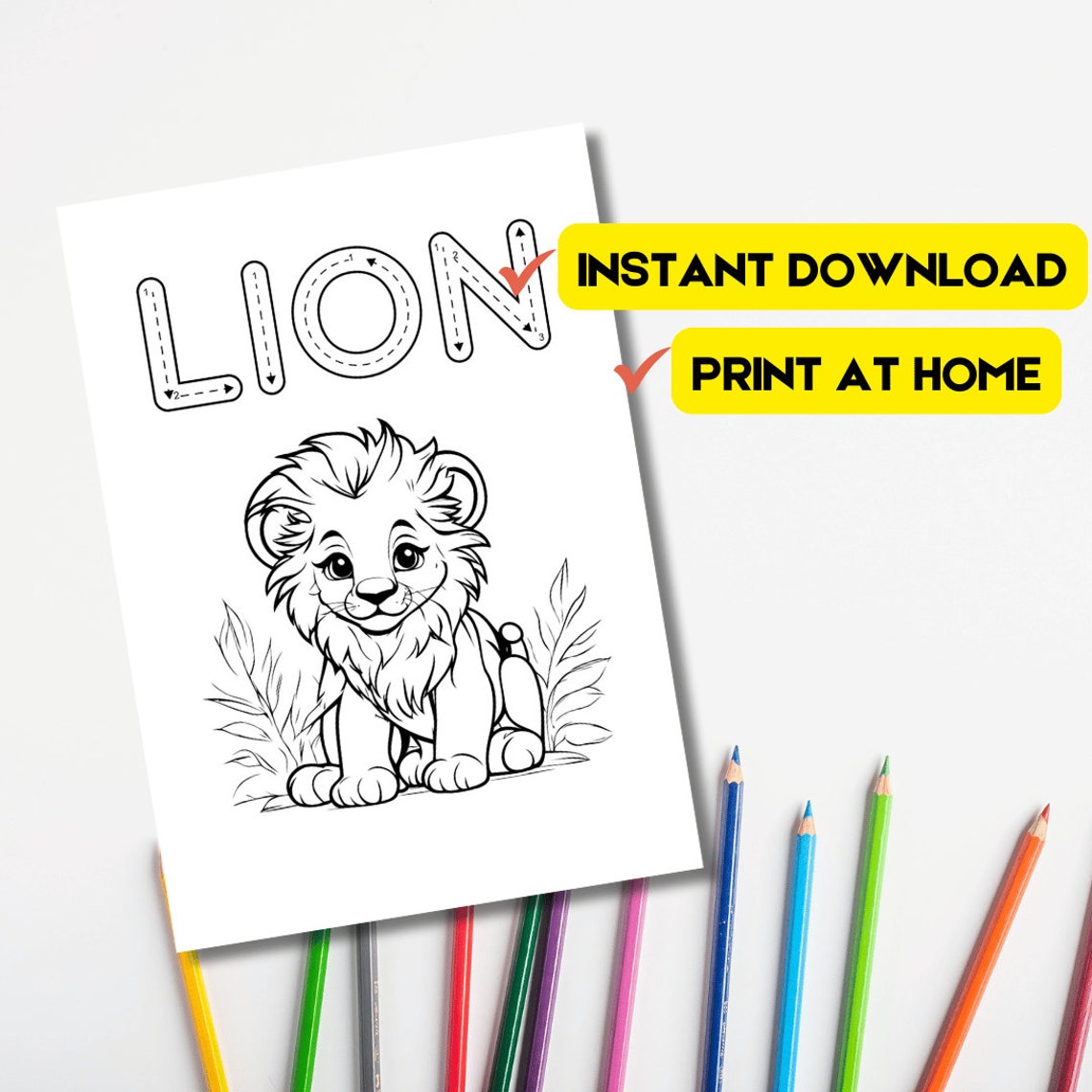 20 Animals Coloring Pages for Kids Kids Coloring Book Animal Coloring ...