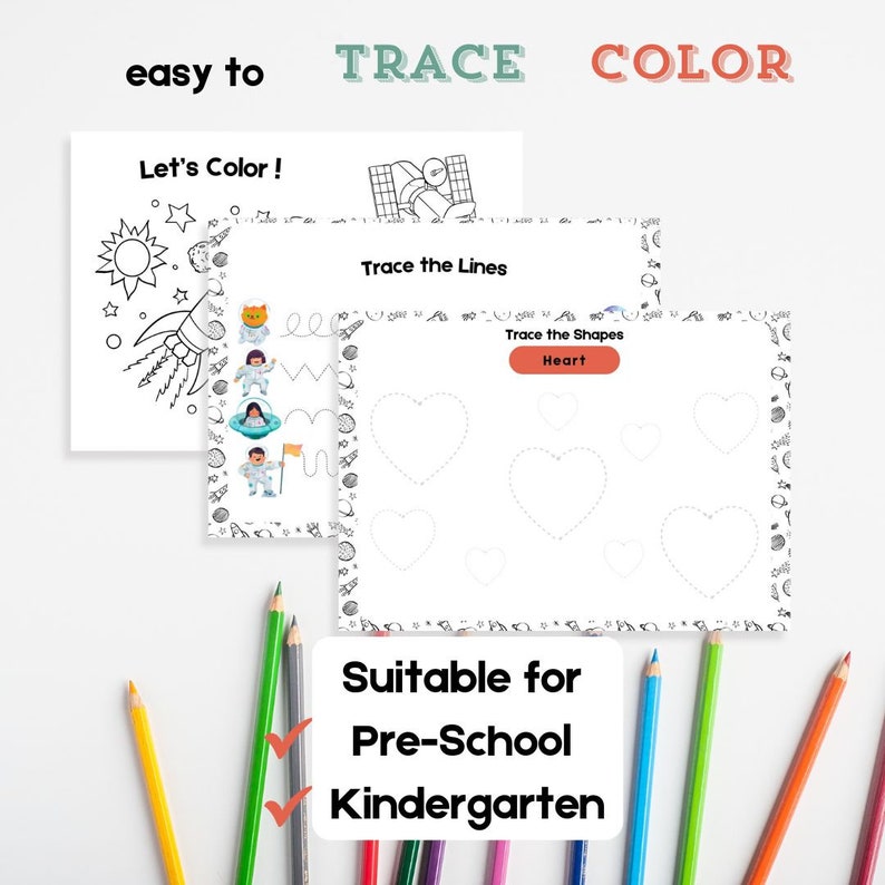 Printable Draw the Shape, Learn Shapes, Shape Tracing, Shape Drawing ...