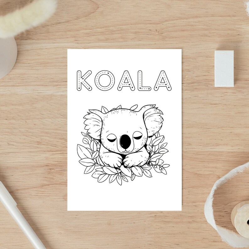 20 Animals Coloring Pages for Kids Kids Coloring Book Animal Coloring ...