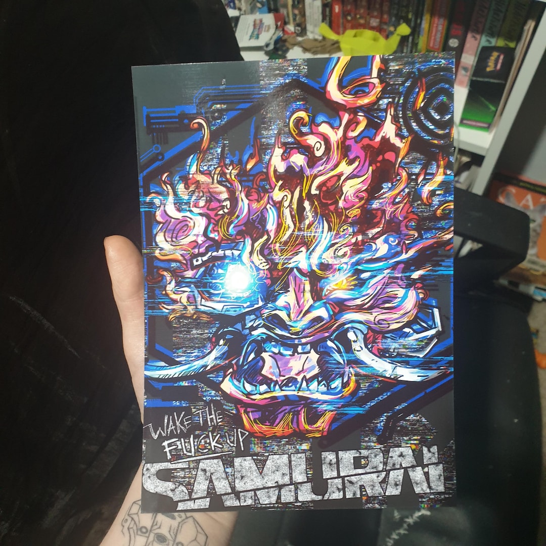 Samurai Band Poster A5 Poster, Cyberpunk 2077 Fanart Print Wake the ...
