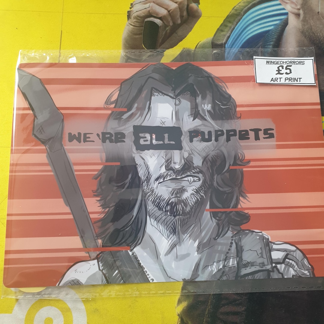 Johnny Silverhand A5 Print We're All Puppets Cyberpunk 2077 Poster ...