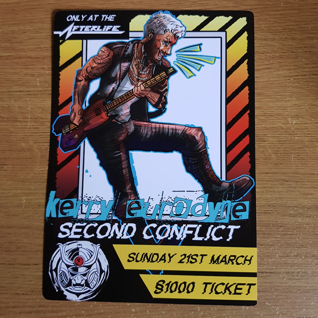 Kerry Eurodyne Second Conflict A5 Photo Card Cyberpunk 2077 Print ...