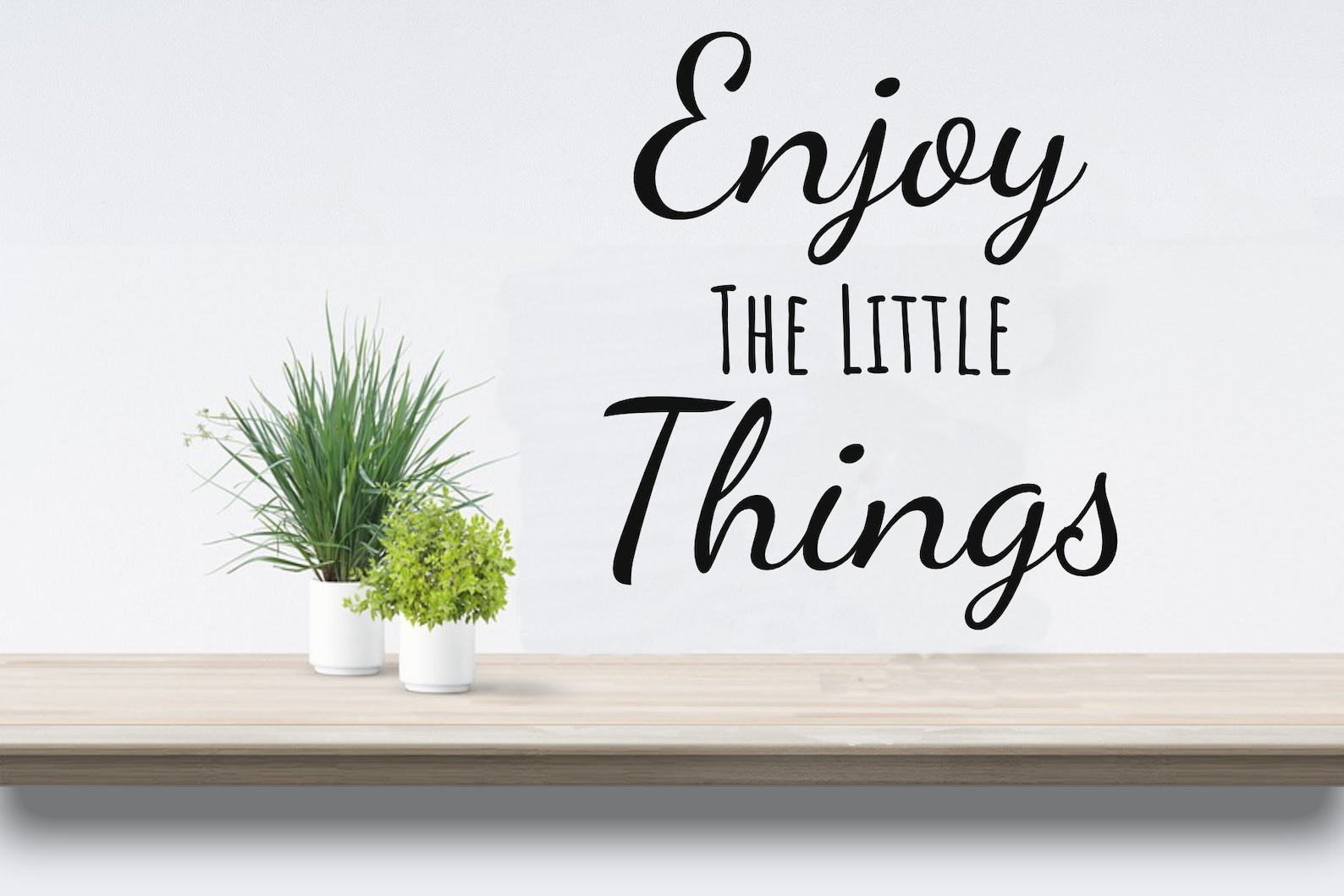 Enjoy the Little Things Wall Decal - Home Wall Art - Quote Wall Sticker ...