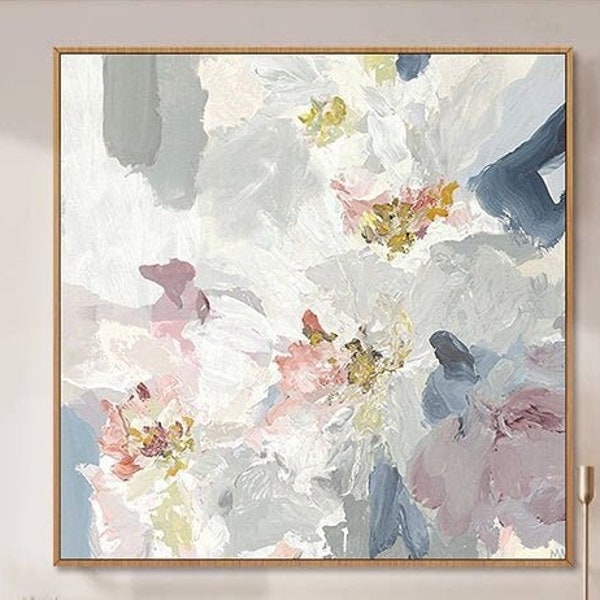 Abstract Floral Canvas Wall Art - Etsy