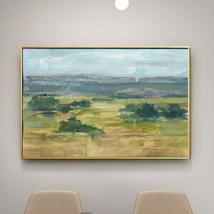 Abstract Scenery Painting on Canvas Grey Mountain Abstract | Etsy